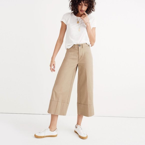 Madewell | Pants & Jumpsuits | Madewell Langford Wideleg Crop Pants In ...